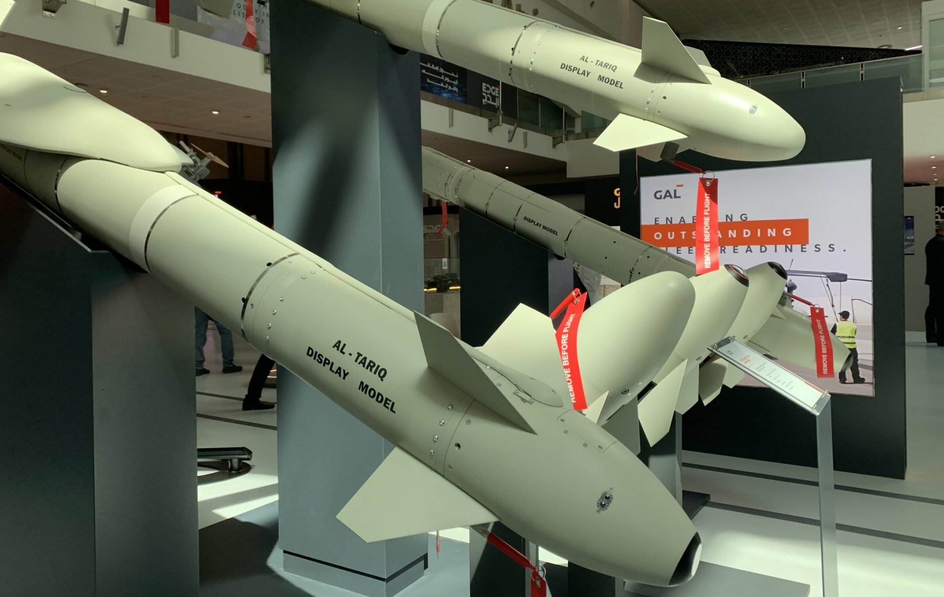 Al-Tariq displayes its second category of guided missile systems ...