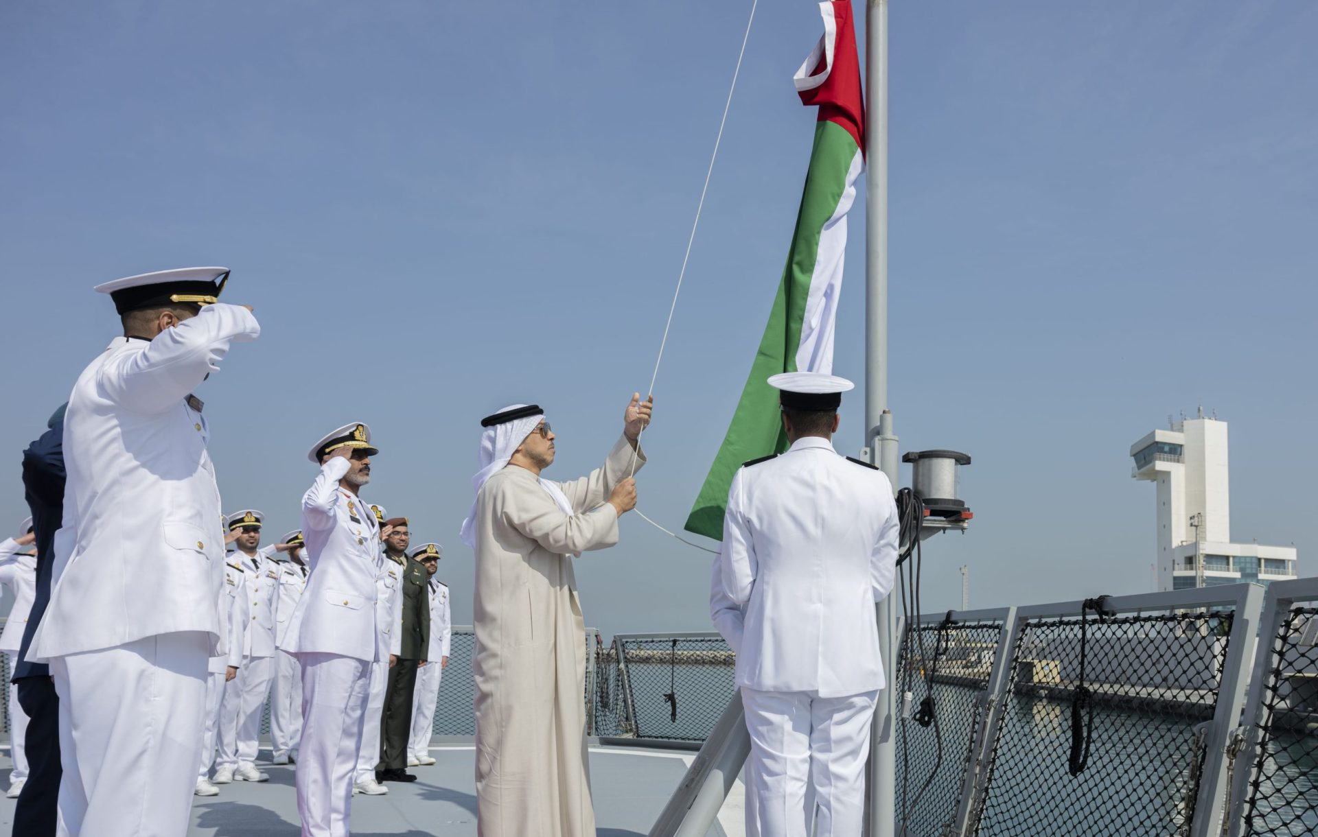 Mansour bin Zayed launches ‘Bani Yas P110’ corvette – Aljundi Journal ...
